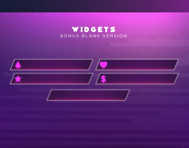 80's Retro Synthwave Animated Stream Overlay Pack - | Animated Stream ...