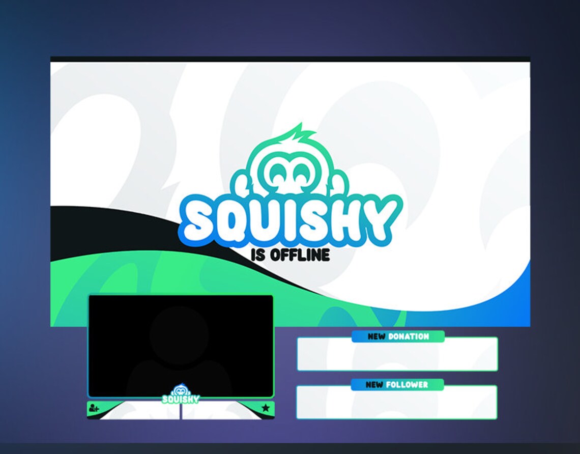Custom Twitch Animated Stream Package L Custom Twitch Overlay Package L ...