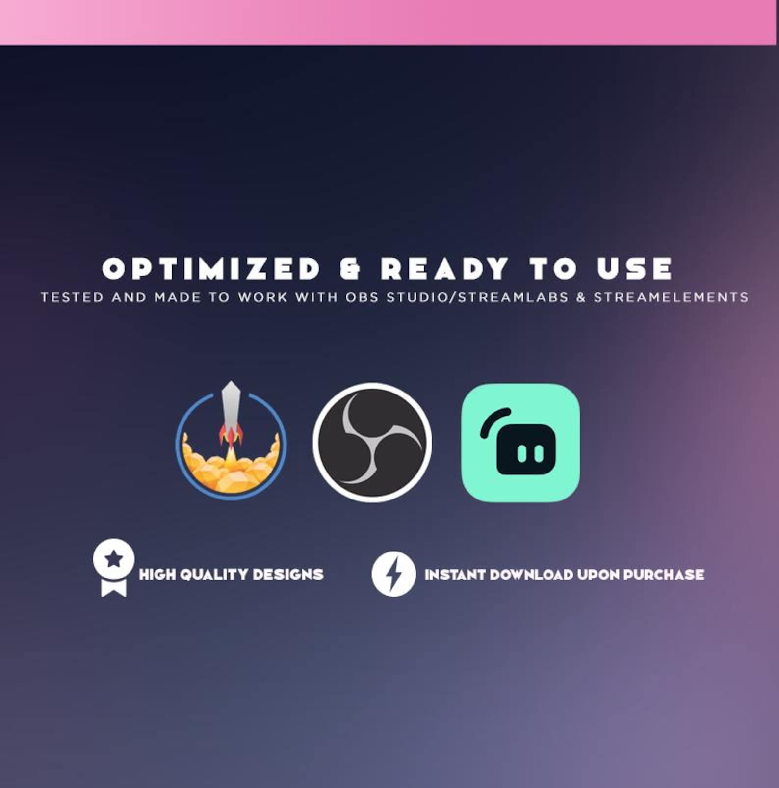 ANIMATED Webcam Overlay for Twitch | Pink Webcam Overlay | Webcamera ...