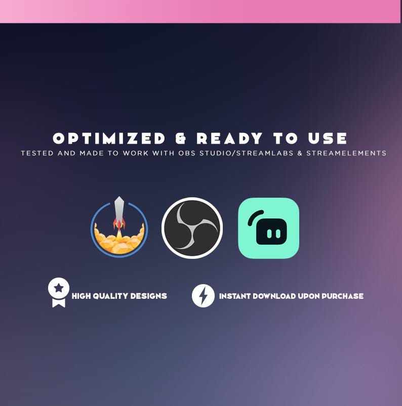 ANIMATED Webcam Overlay for Twitch | Pink Webcam Overlay | Webcamera ...