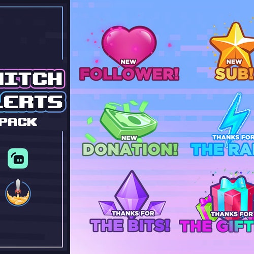 Animated Stream Alerts Twitch Alerts Sub Bomb Alert - Etsy
