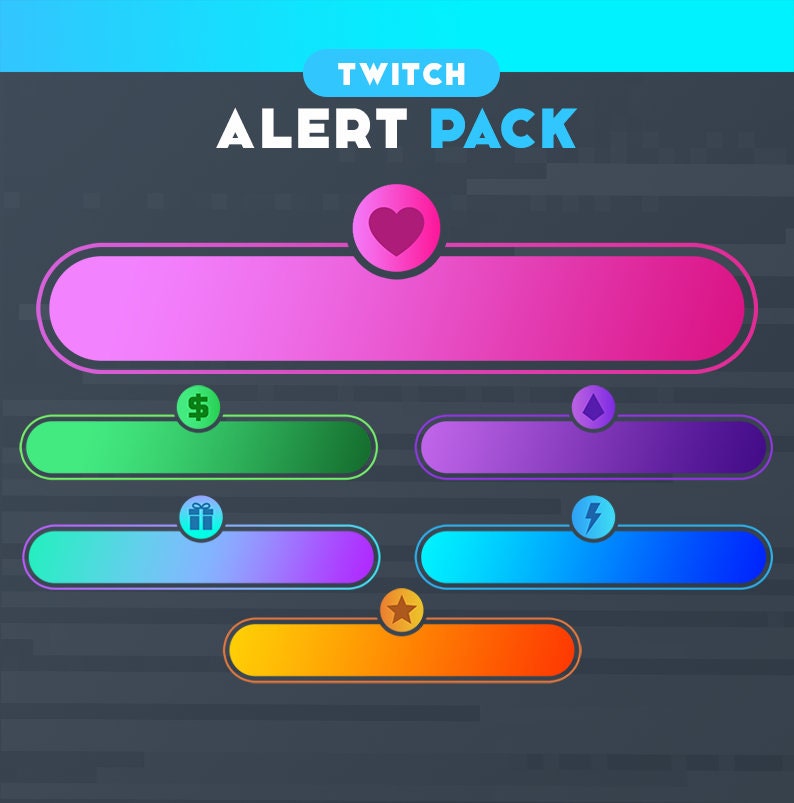 Minimal Animated Stream Alerts - Twitch Alerts - Sub Bomb Alert ...