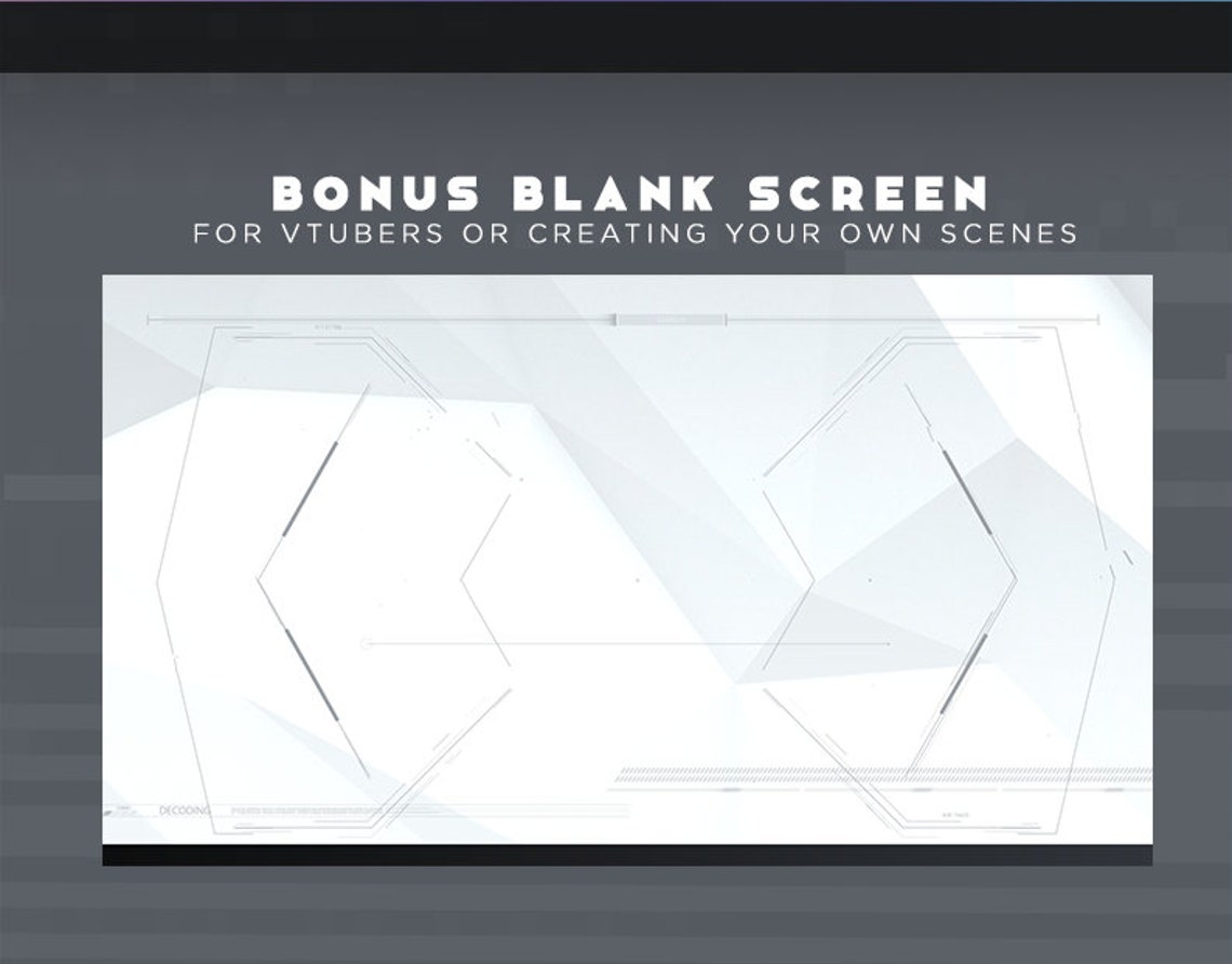 Neo Black & White Animated Stream Package Overlays, Alerts, Screens ...