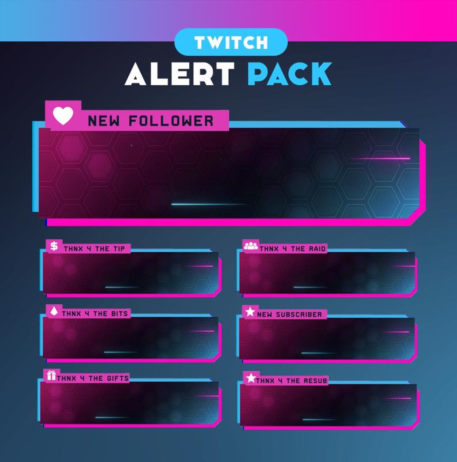 Glitch Animated Stream Alerts - Twitch Alerts - Sub Bomb Alert ...