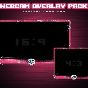 Twitch Webcam Borders /pack of 2 Borders for Steamers/obs Twitch Webcam ...