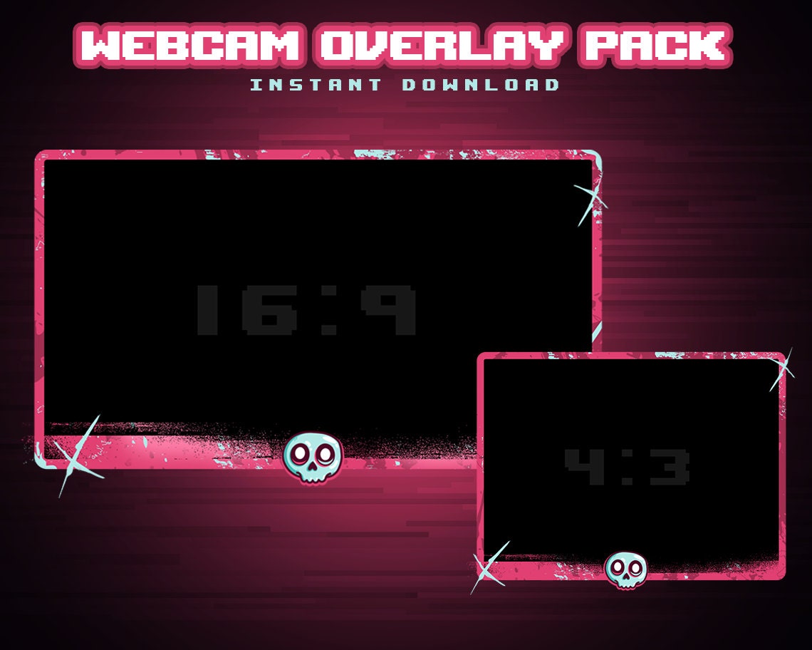 Twitch Webcam Borders /pack of 2 Borders for Steamers/obs Twitch Webcam ...