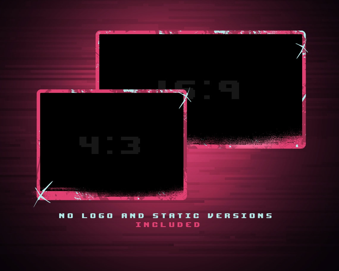 Twitch Webcam Borders /pack of 2 Borders for Steamers/obs Twitch Webcam ...