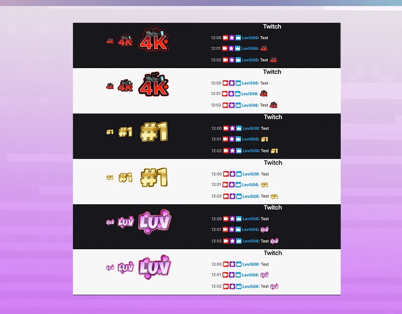 18x Twitch Emotes Pack for Streamers - Static Text Emote - Text Emote ...