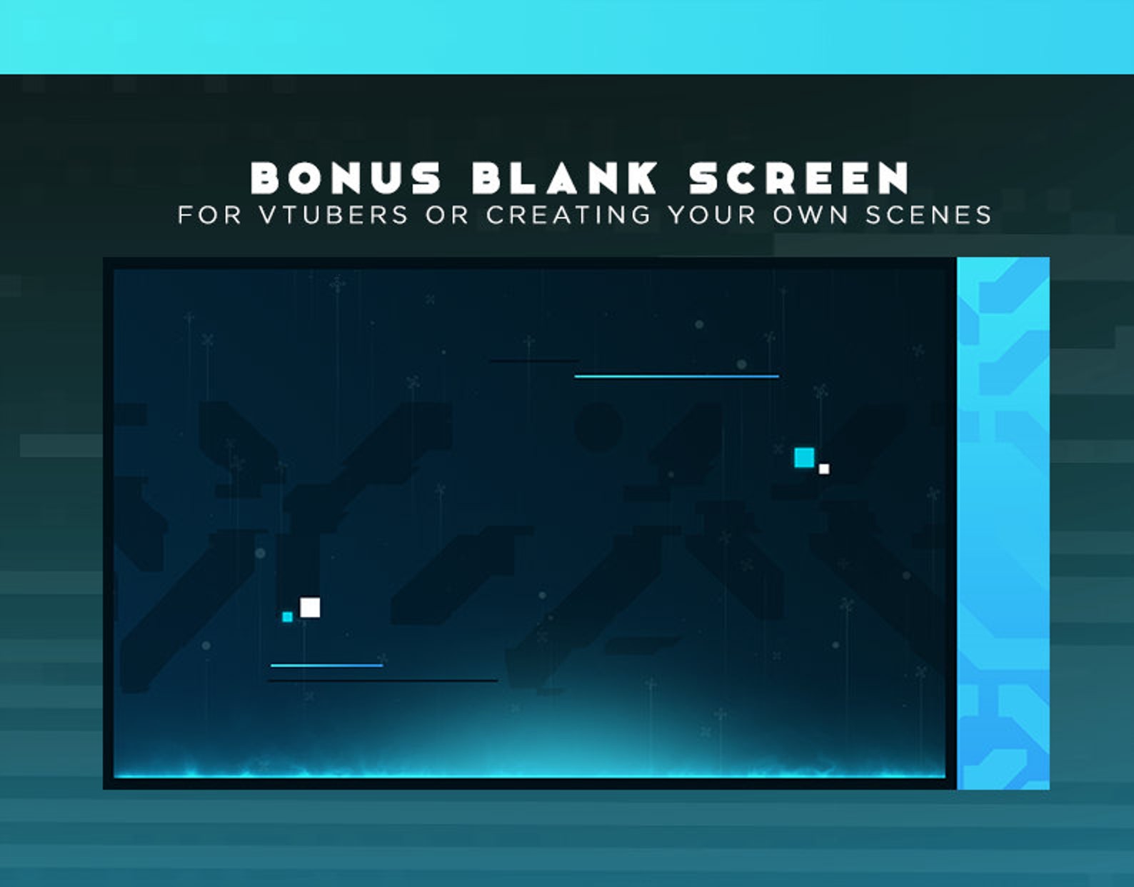 Blue Glitch Animated Stream Overlay Pack | Animated Stream Overlay ...