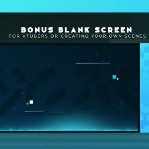 Blue Glitch Animated Stream Overlay Pack | Animated Stream Overlay ...