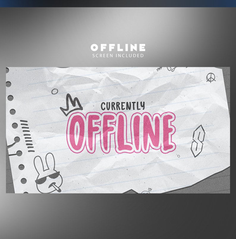 Notebook Rebel Animated Stream Overlay Pack - Animated Twitch Stream ...