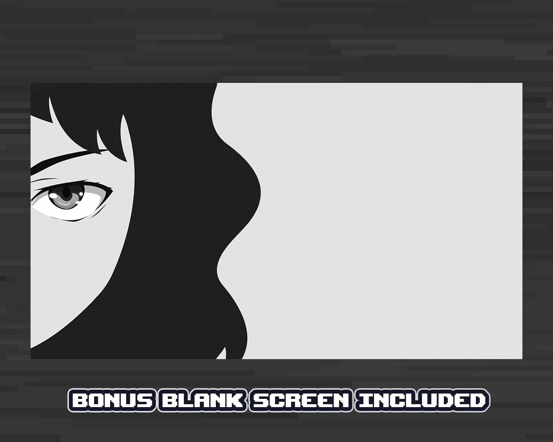 Anime Girl Animated Stream Overlay Pack - Animated Twitch Stream ...