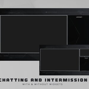 Animated Dark Twitch Stream Overlay Pack | Animated Stream Overlay ...
