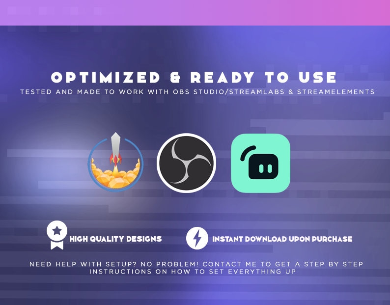 Minimal Stream Hud Webcam Border Pack, Webcam Overlays for Twitch ...