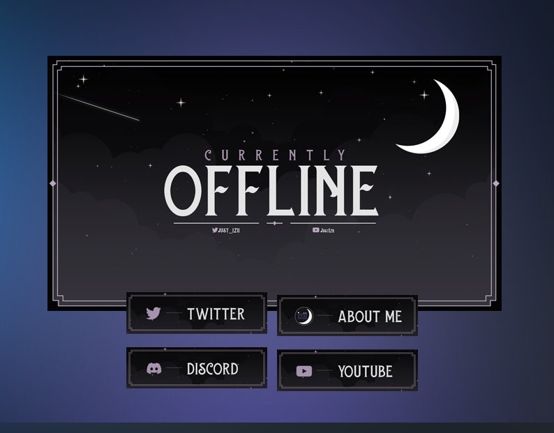 Custom Twitch Animated Stream Package L Custom Twitch Overlay Package L ...
