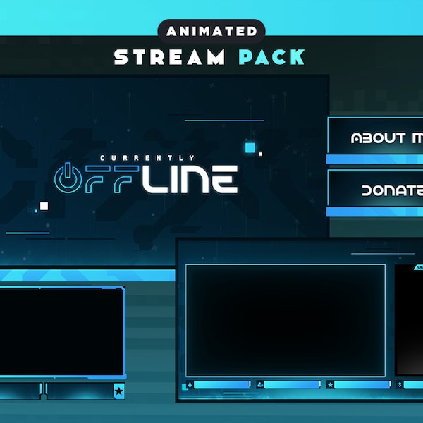 Animated Stream Overlay Pack - Etsy