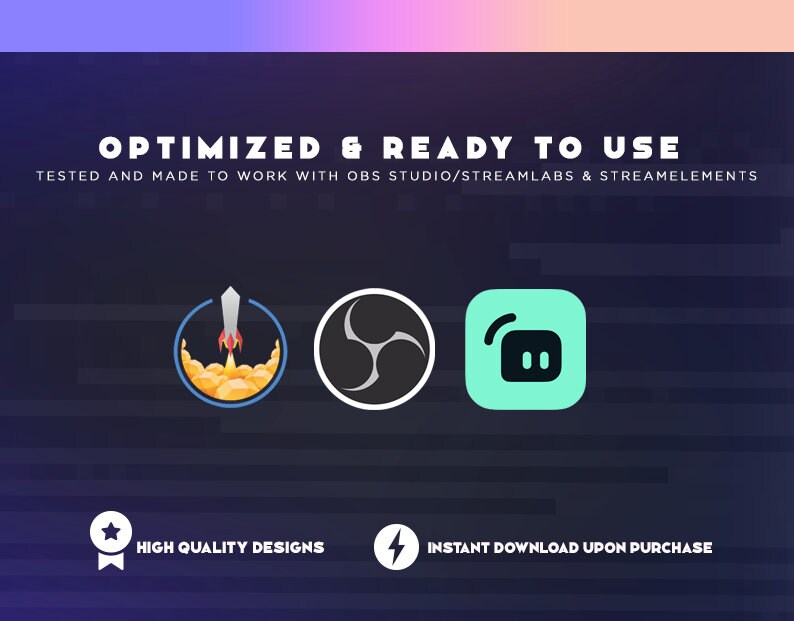 RGB ANIMATED Gradient Webcam Border Pack, Webcam Overlays for Twitch ...