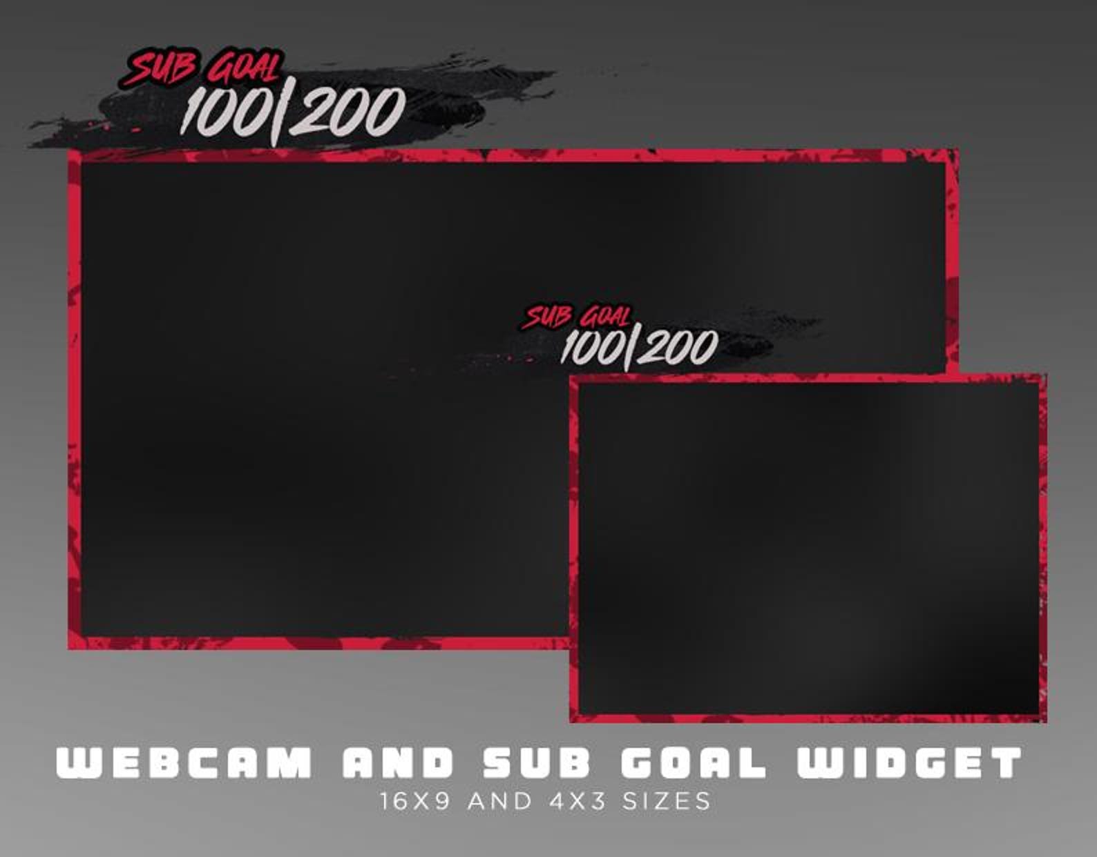 Red Vandalism Animated Stream Package | Twitch Overlay, Alerts, Screens ...