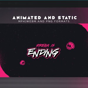 Sakura Brush Goth Pink Animated Stream Package | Overlays, Alerts ...