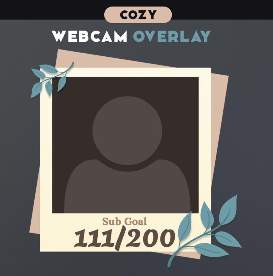 ANIMATED Lofi Cozy Webcam Overlay for Twitch | Webcam Overlay | Web ...
