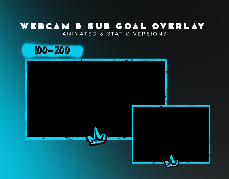 Blue Vandalism Animated Stream Package | Overlays, Alerts, Screens ...