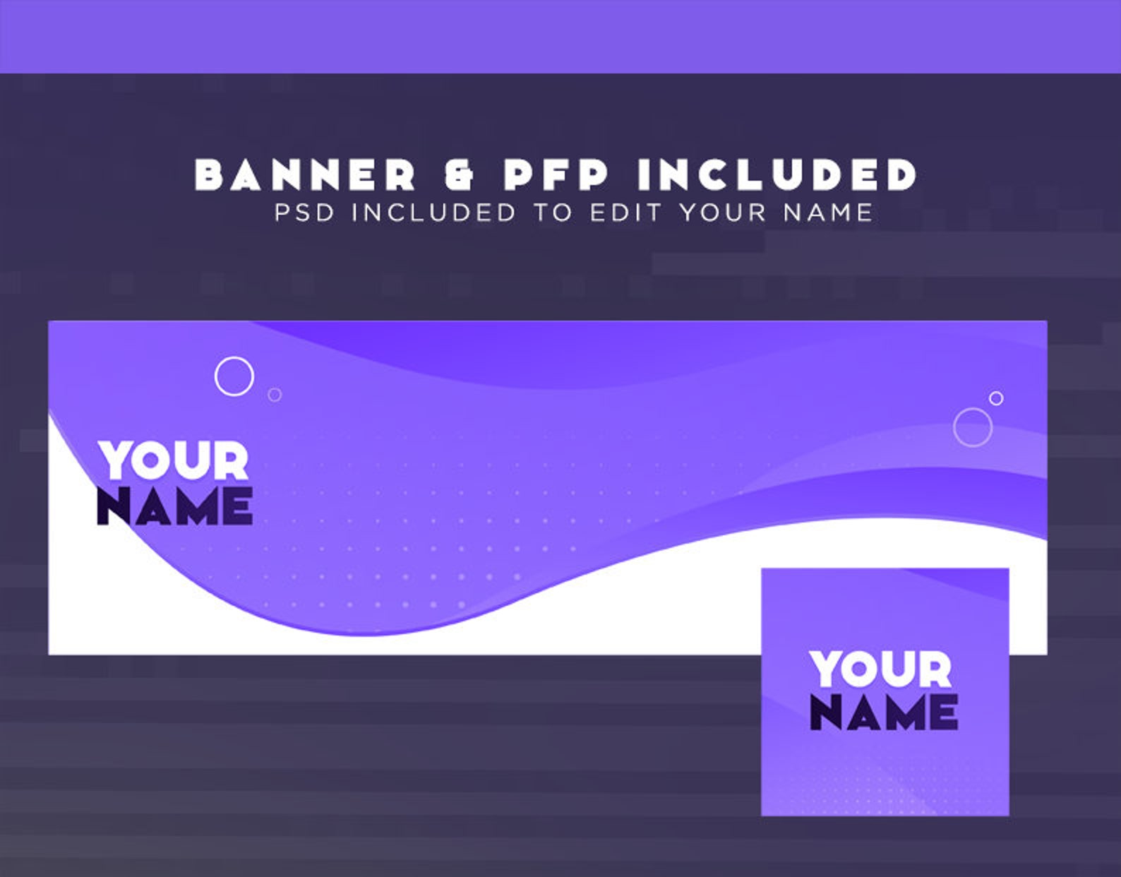 Minimal Purple Animated Stream Overlay Pack Animated Stream Overlay ...