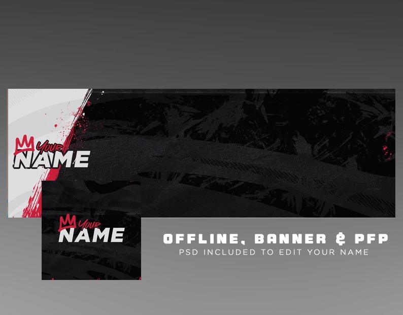 Red Vandalism Animated Stream Package | Twitch Overlay, Alerts, Screens ...