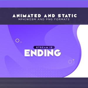 Minimal Purple Animated Stream Overlay Pack | Animated Stream Overlay ...
