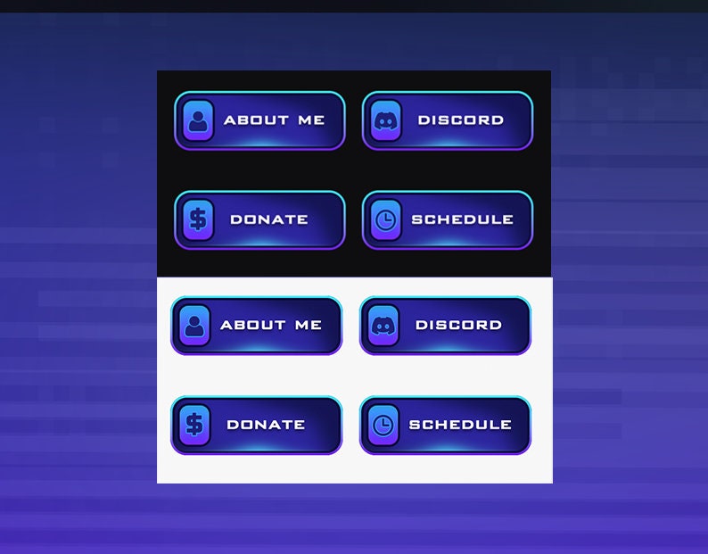 20 Clean Twitch Panels Pack - Kick Panels Pack/twitch Panel/ Streamer ...