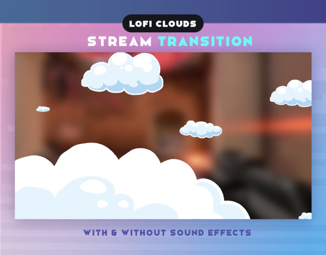 Pastel Clouds Transition | Animated Stream Transition | Pink Stream ...