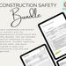 Construction Site Safety Template Bundle: Inspection Checklists (PDF ...