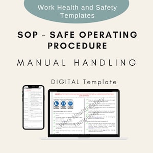 Safe Operating Procedure | Manual Handling | Construction | Workplace ...