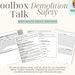 Demolition Complete Digital Toolbox Talk Template | Construction ...