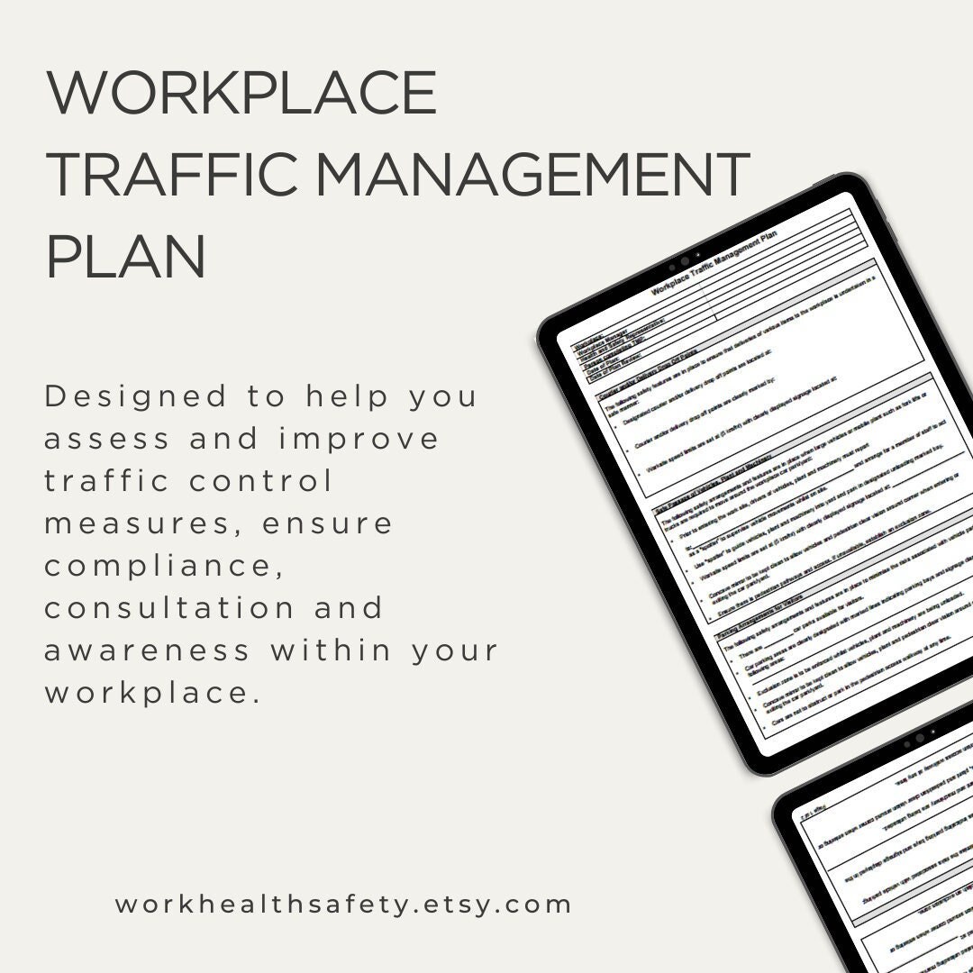 Traffic Management Plan Traffic Control Compliance Plant Equipment ...