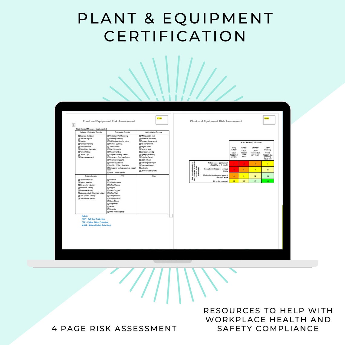 Machinery Risk Assessment | Plant and Equipment | Construction ...