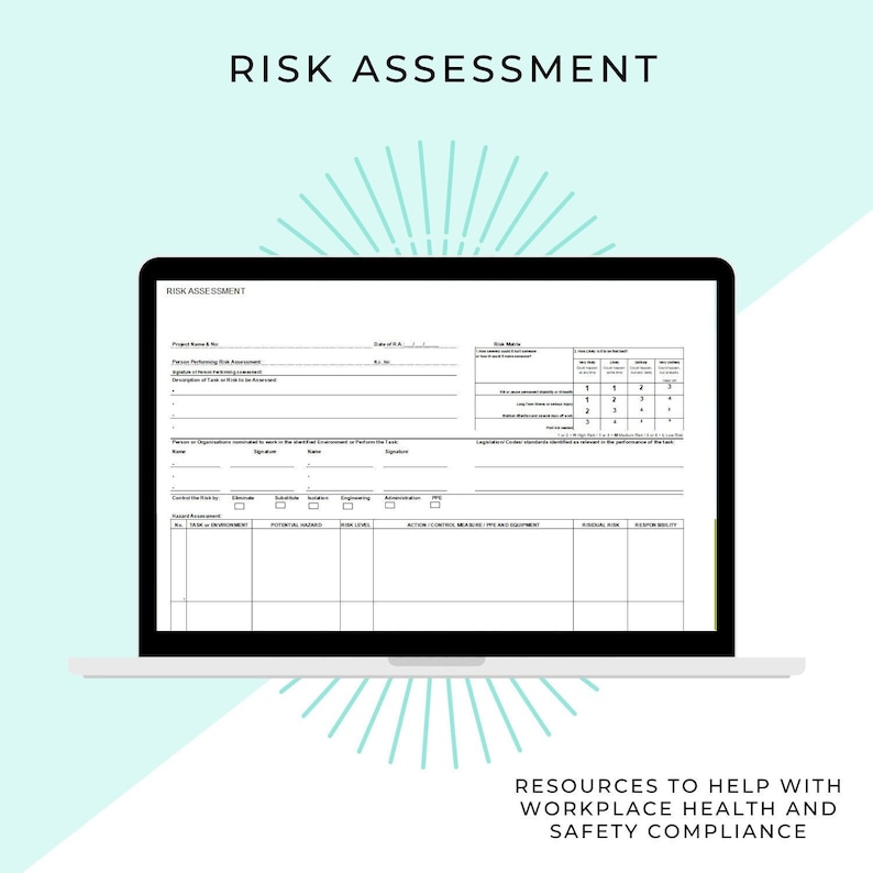 Risk Assessment Template | Construction | Audit | Workplace Health ...