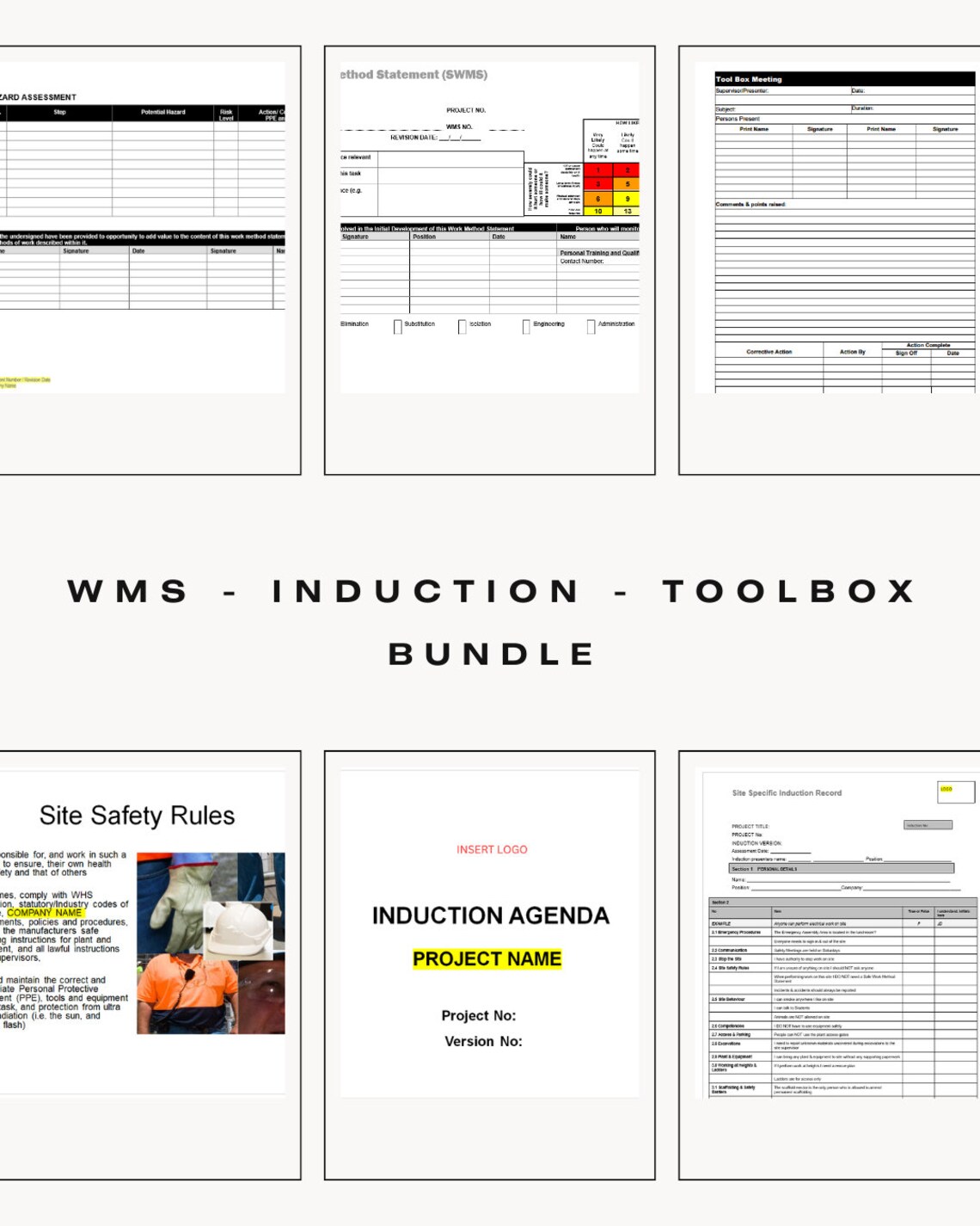 39 Page Health and Safety Management Bundle | Digital | Template | HR ...