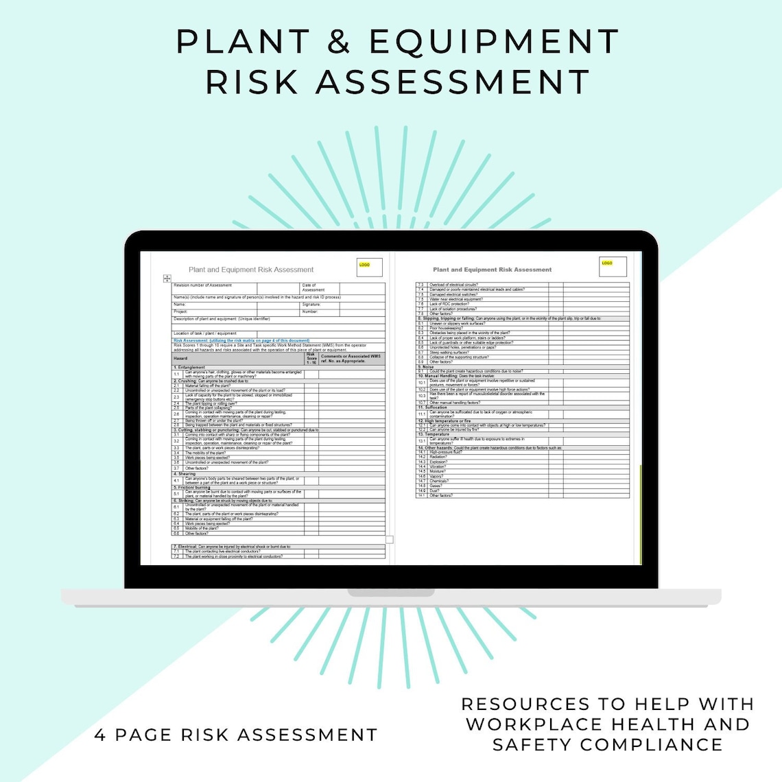 Machinery Risk Assessment | Plant and Equipment | Construction ...