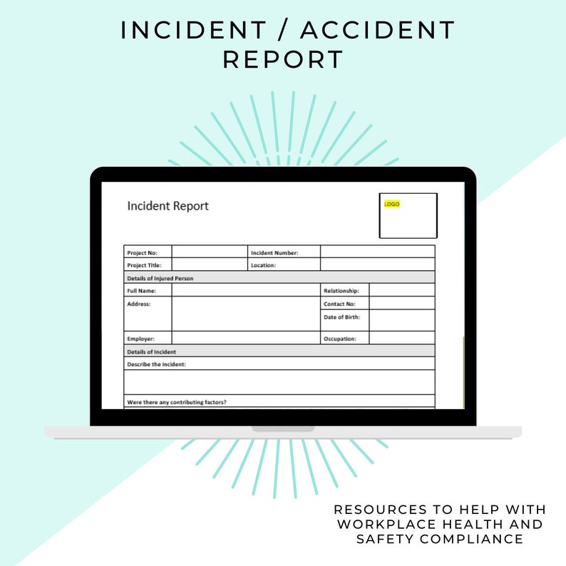 Incident Report | Accident | Injury | Workplace | Compliance | Work ...