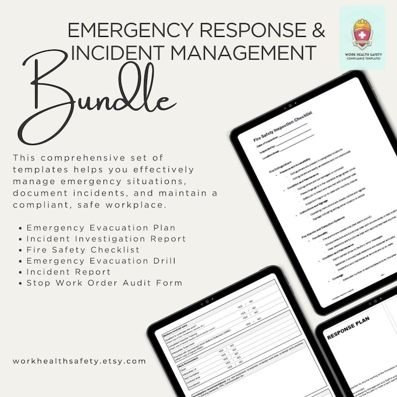 Emergency Response Incident Management Bundle | Construction ...