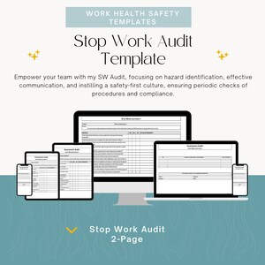 Stop Work Audit Template | Safety Compliance (digital Download) - Etsy