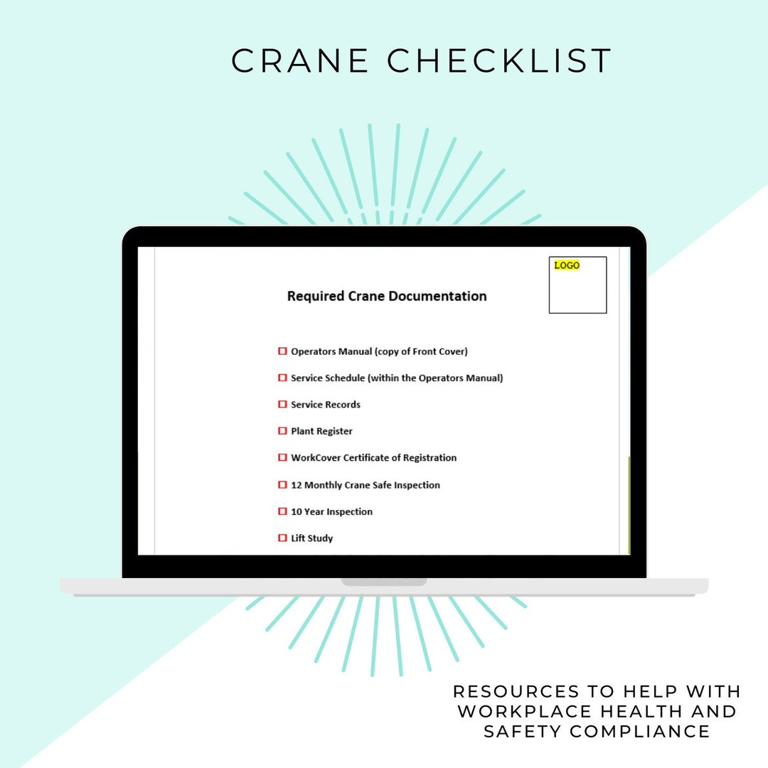 Crane Checklist | Crane Competency | Construction | Site Project ...