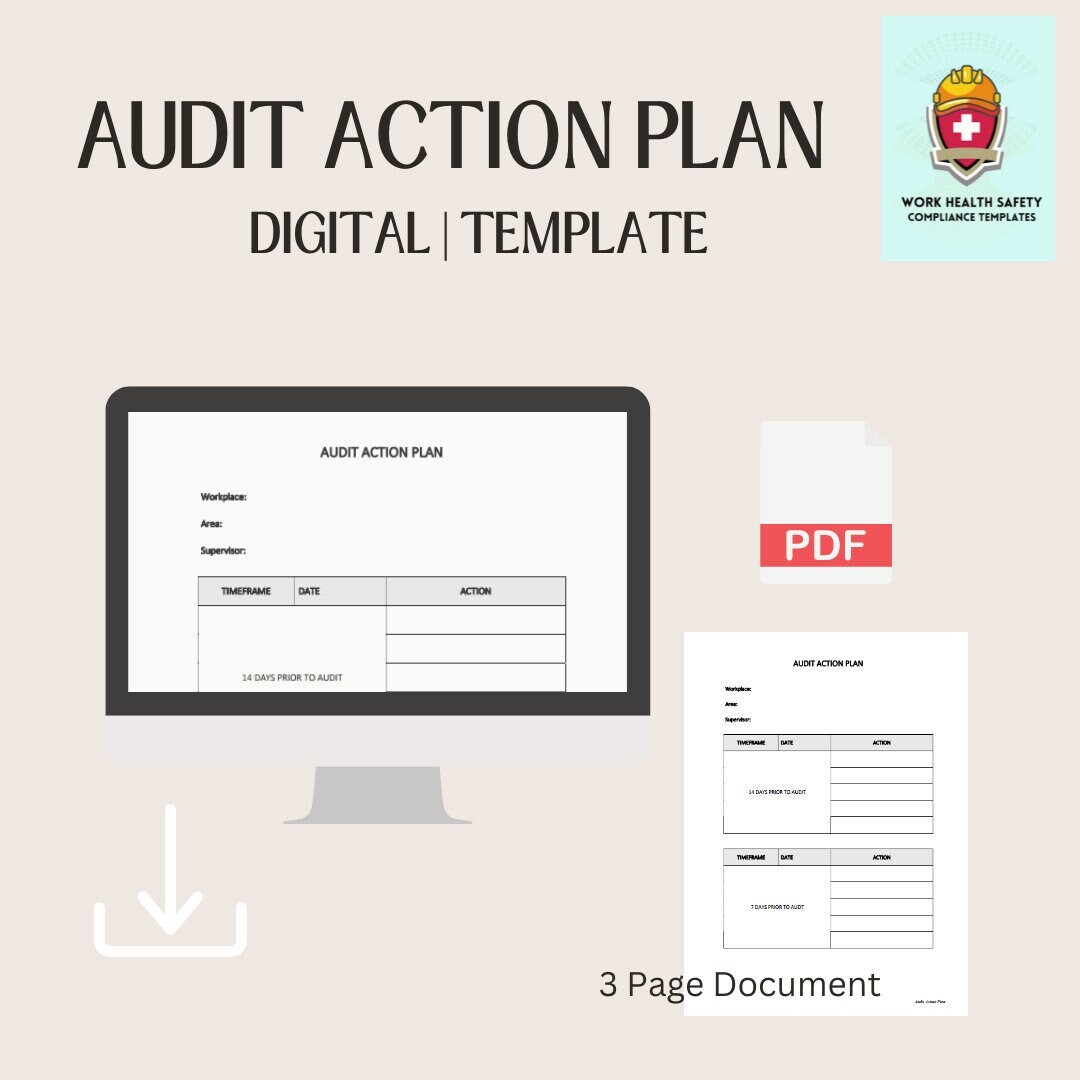 Audit Preparation Action Plan | Digital Template | Compliance ...