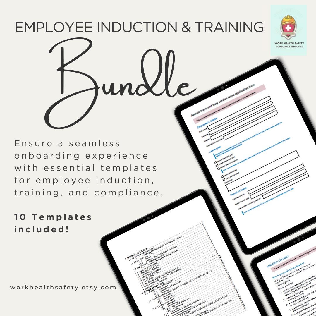 Workplace Employee Induction Training Template Bundle HR New Job ...