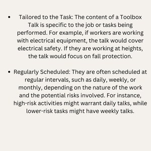 Toolbox Talk Template for Workplace Health and Safety Compliance ...