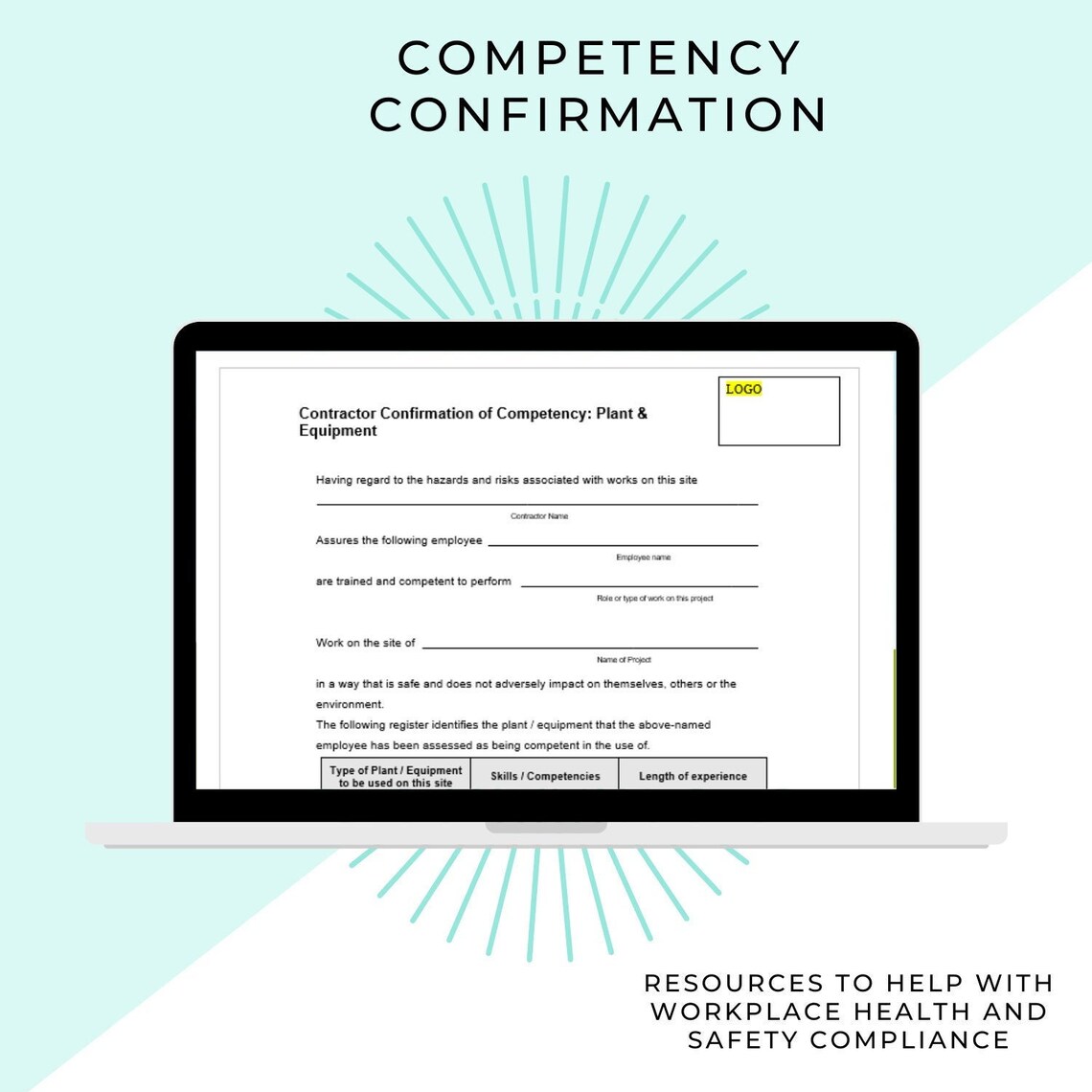 Digital Competency Register Template | Training Records | Workplace ...