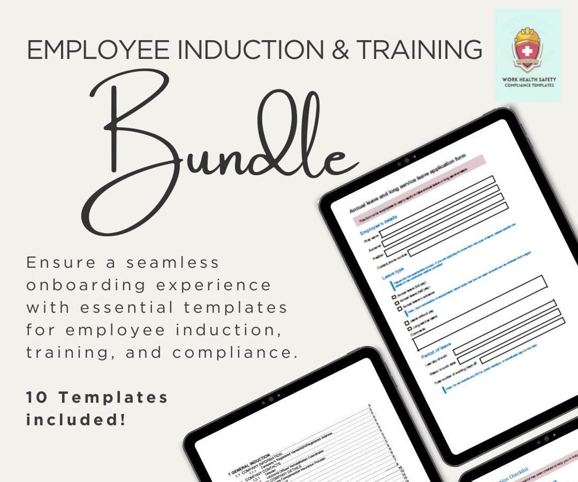 Employee Induction Training Template Bundle: HR Onboarding (digital ...