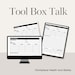 Toolbox Talk Template: Workplace Health & Safety Compliance (PDF) - Etsy