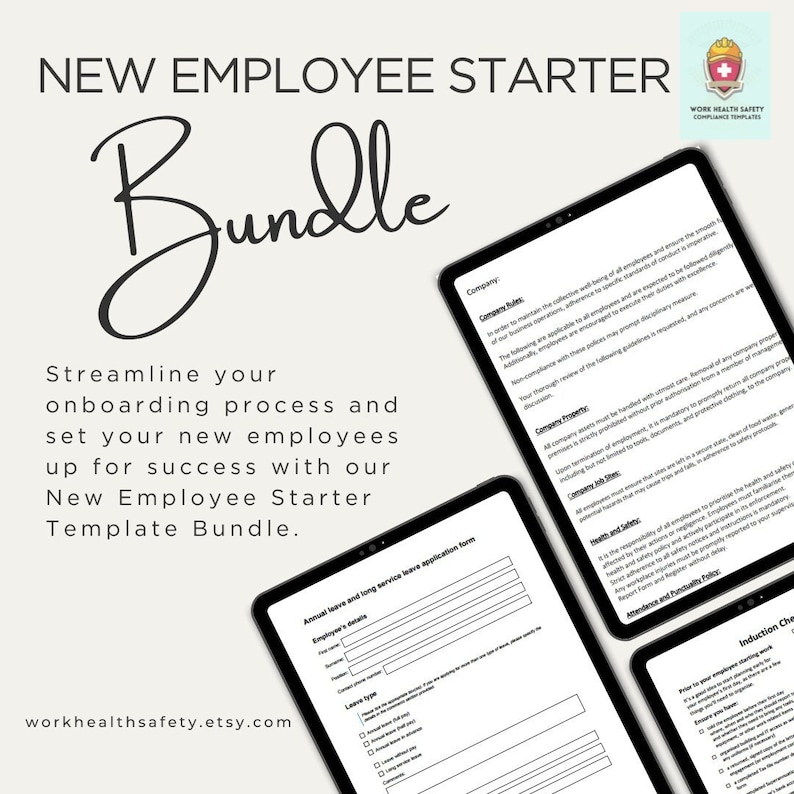 New Employee Starter Bundle Template | Leave Request Form | Induction ...