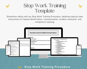 Stop Work Policy Template | Safety | Hazard | Training Record ...